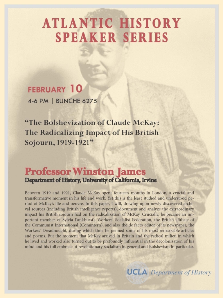 Winston James - “The Bolshevization of Claude McKay: The Radicalization ...