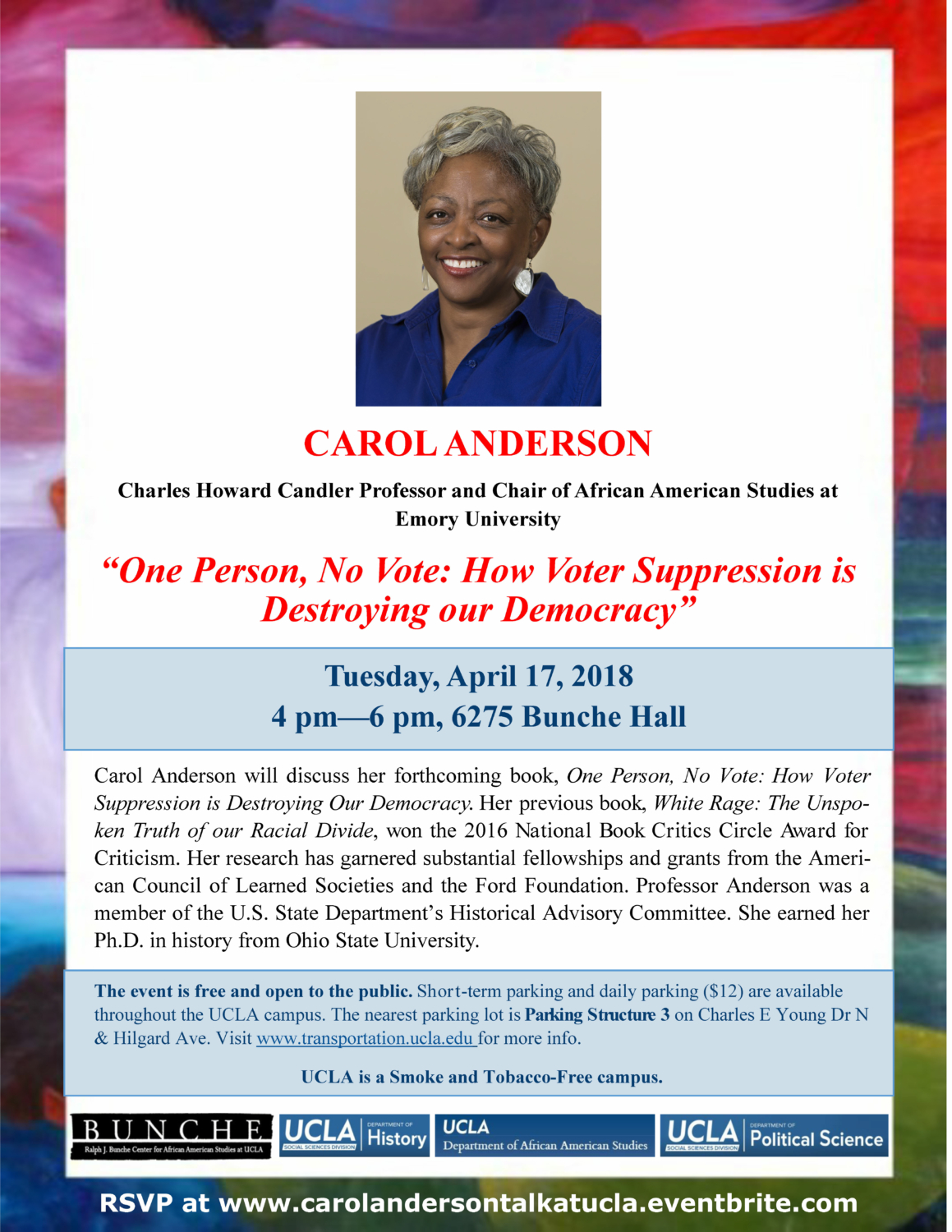 Carol Anderson - “One Person, No Vote: How Voter Suppression is ...