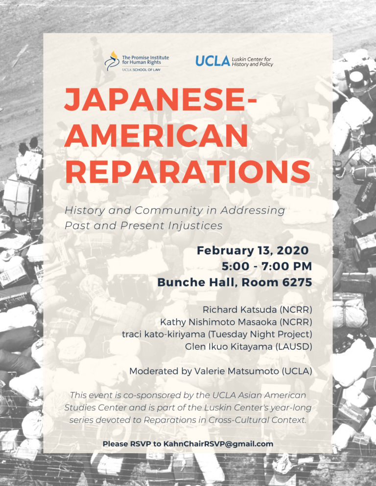 “Japanese American Reparations: History And Community in Addressing ...