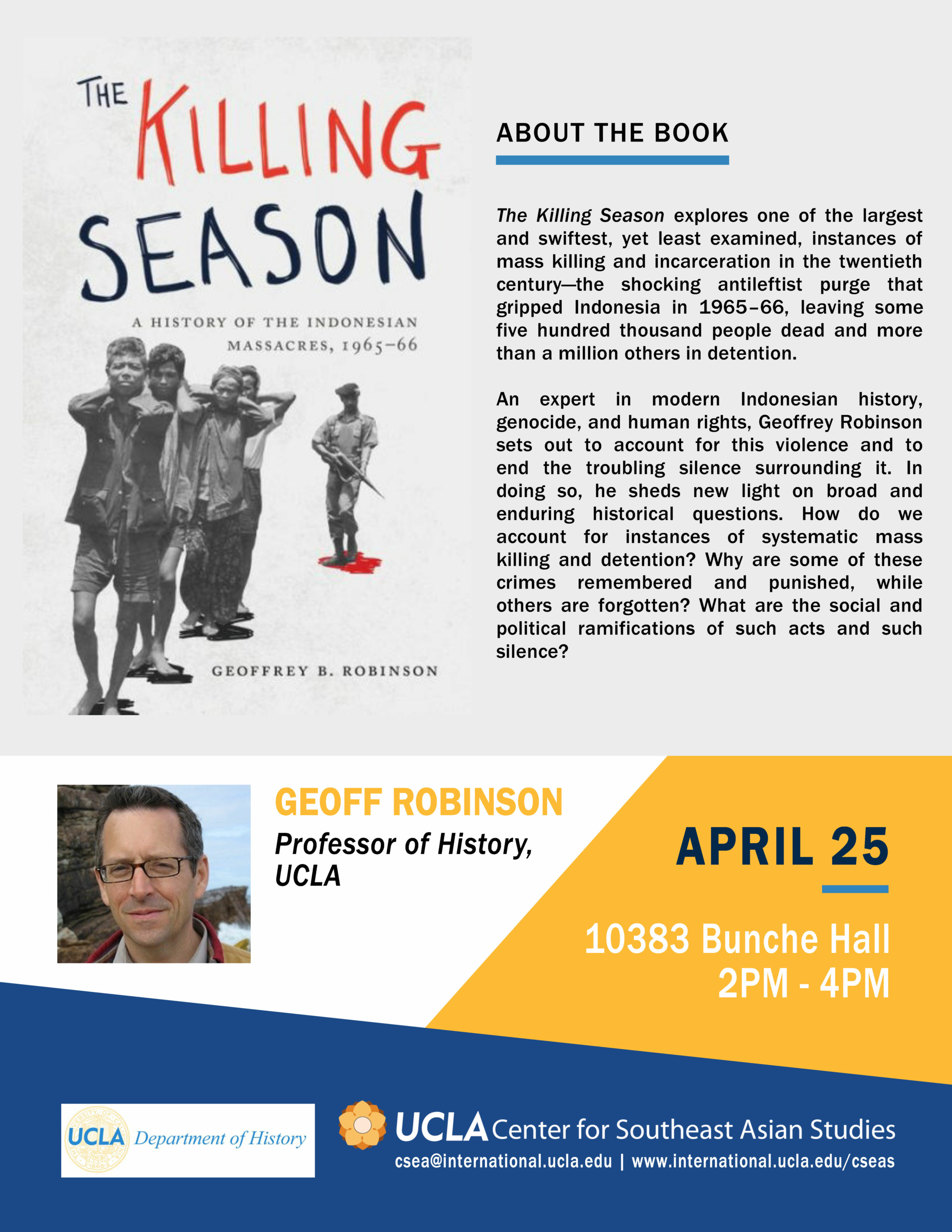 Geoffrey Robinson - “The Killing Season: A History of the Indonesian ...